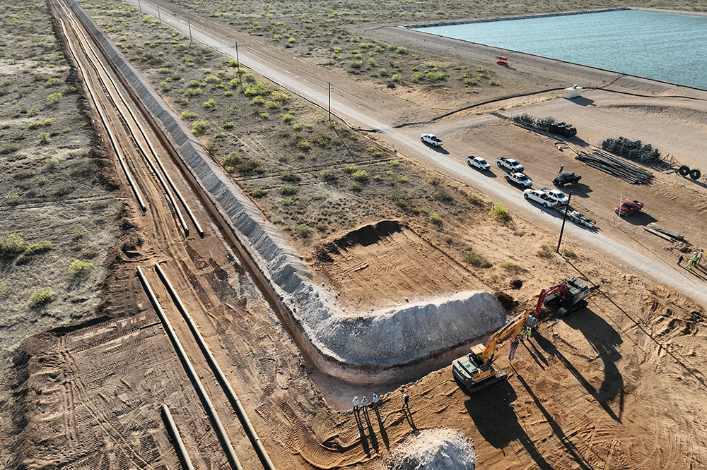 21 Mile, Dual HDPE Lines, Bi-Directional Water Transfer System, Permian ...